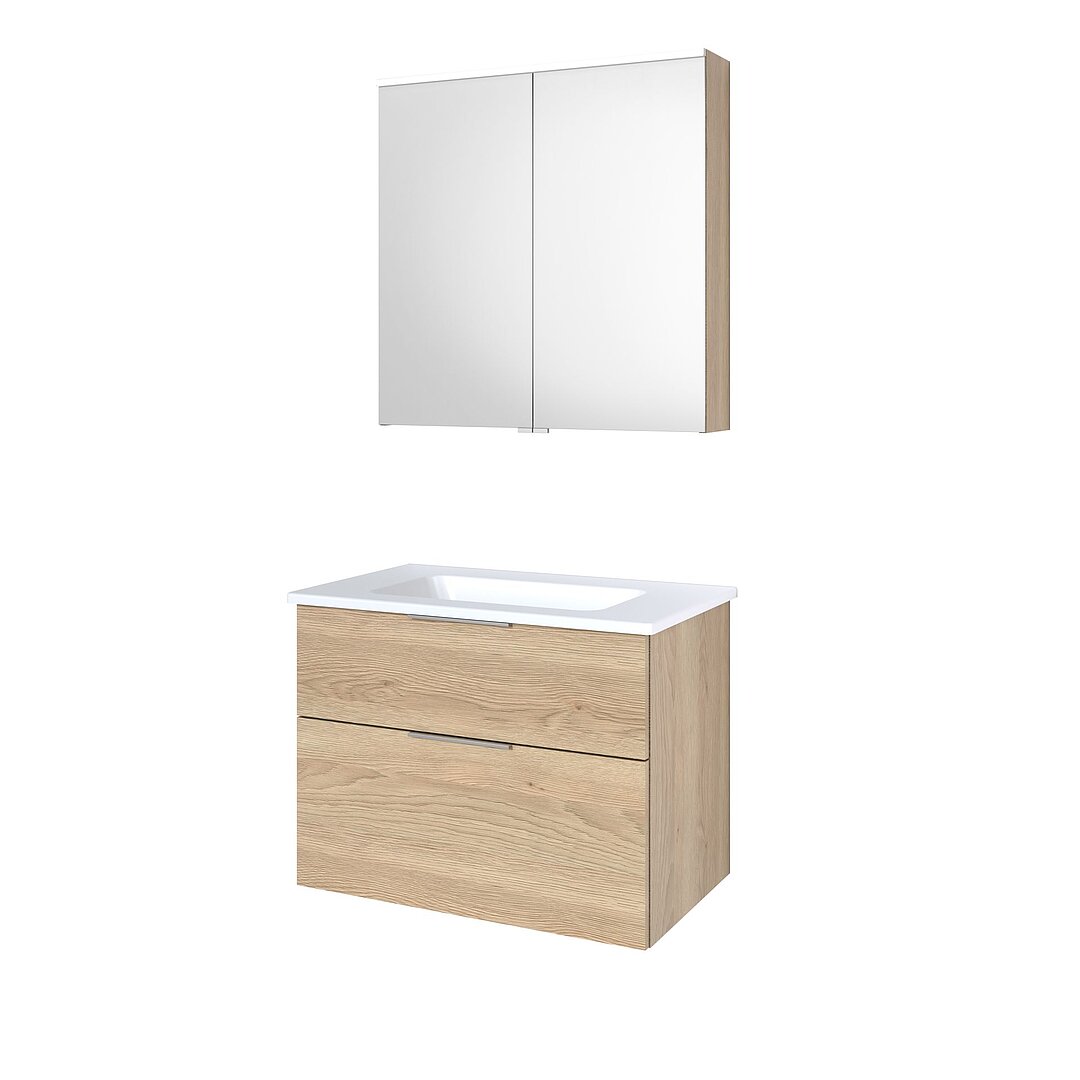 Perfetto Badmöbel jetzt auch mit Eiche Cashmere Dekor | R+F